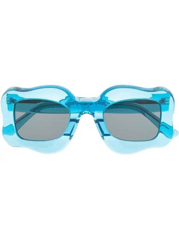 BONSAI Oversized Sunglasses - Clear Blue