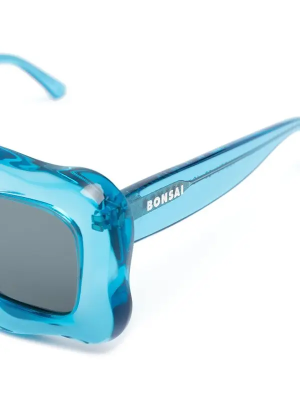BONSAI Oversized Sunglasses - Clear Blue