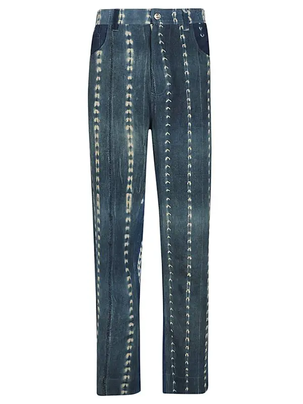 WALES BONNER Miles Tie Dye Denim Jeans