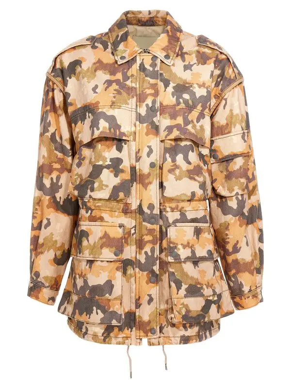 Isabel Marant Elize' Camouflage Cotton Jacket - Multicolor