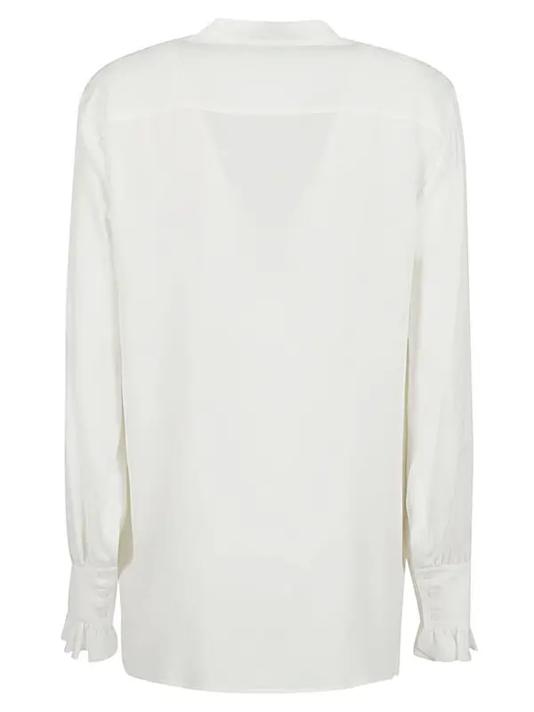 Seafarer Milly Ruched Shirt - White