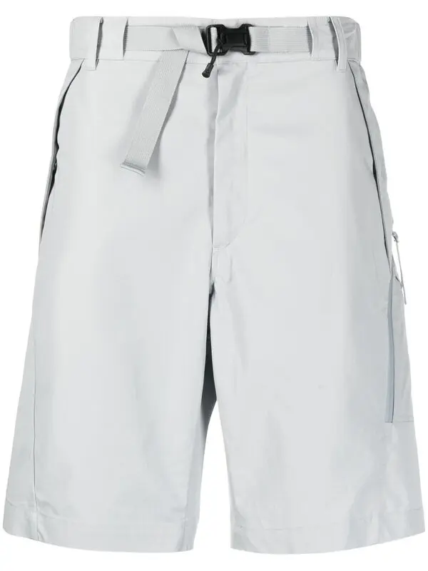 C.P. COMPANY Logo-print Cargo Shorts - Grey