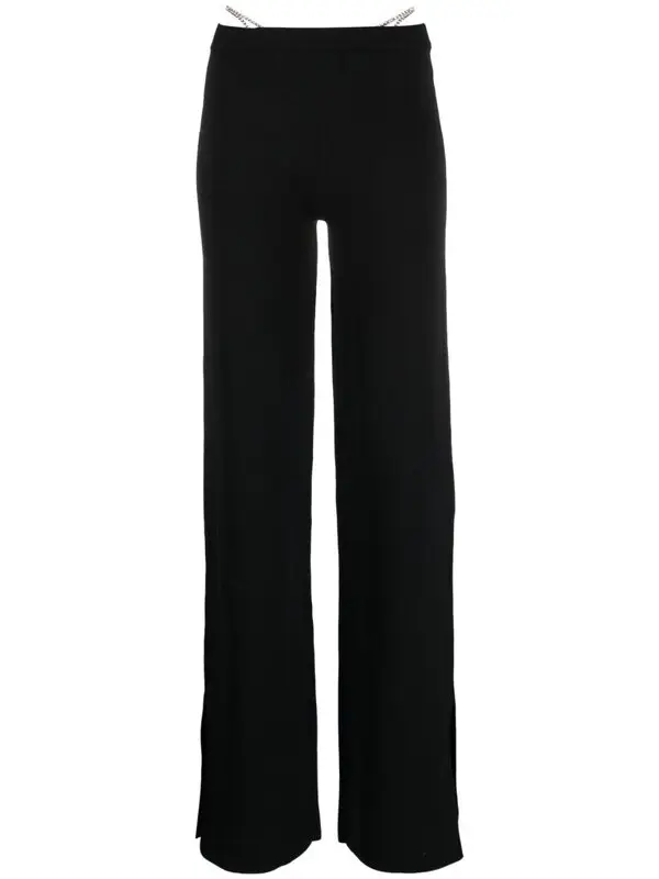 Gcds Crystal-embellished Flared Trousers