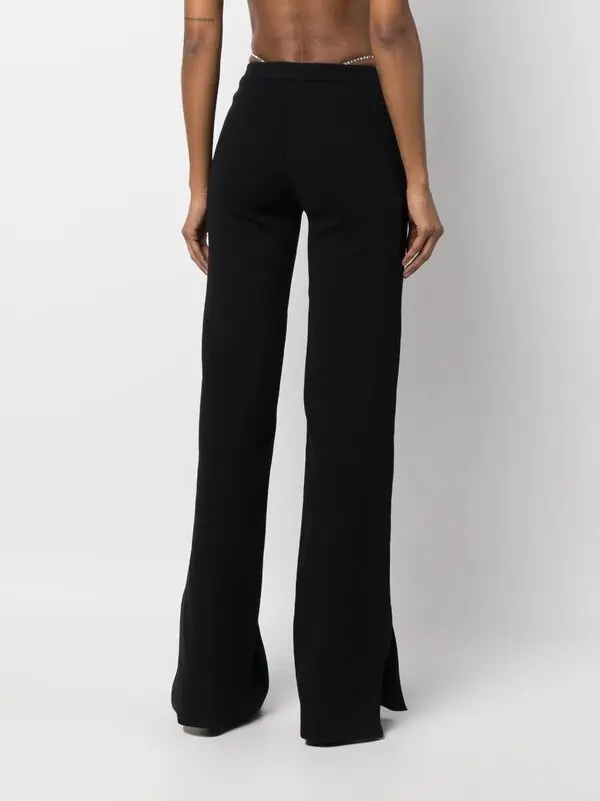 Gcds Crystal-embellished Flared Trousers