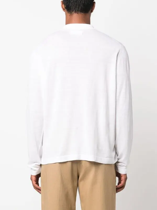 PALTO' Long Sleeve Linen Blend Shirt
