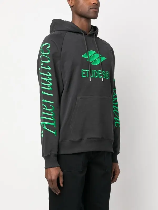 ÉTUDES Racing Eco Logo-embroidered Hoodie