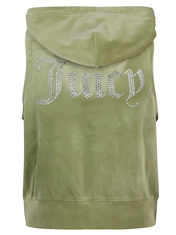 Juicy Couture Gilly Logo Velour Gilet