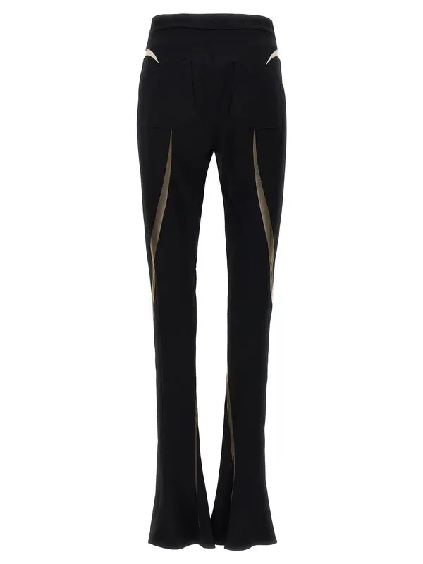 MUGLER Mesh Insert Leggings