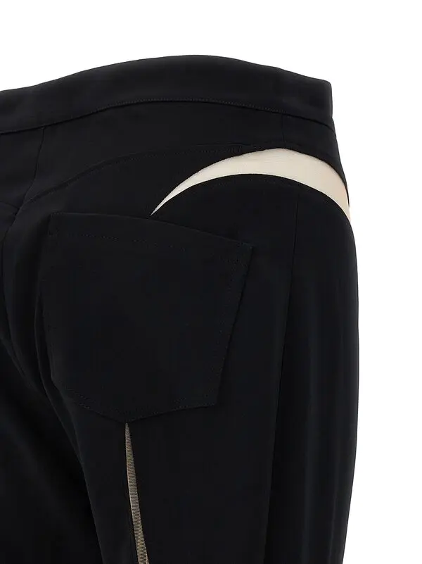 MUGLER Mesh Insert Leggings