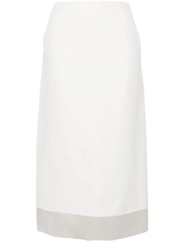 Sportmax Silk Midi Skirt