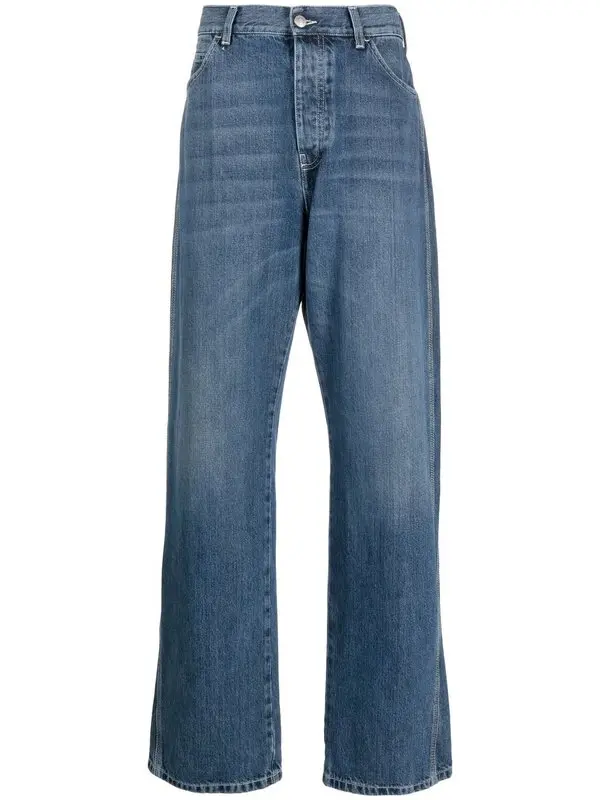 Alexander McQueen Workwear Wide-leg Jeans - Blue