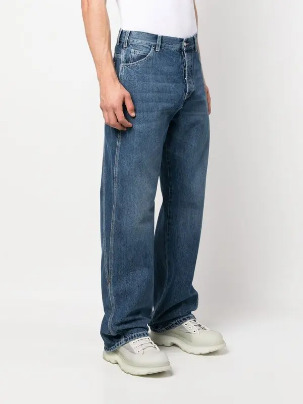 Alexander McQueen Workwear Wide-leg Jeans - Blue