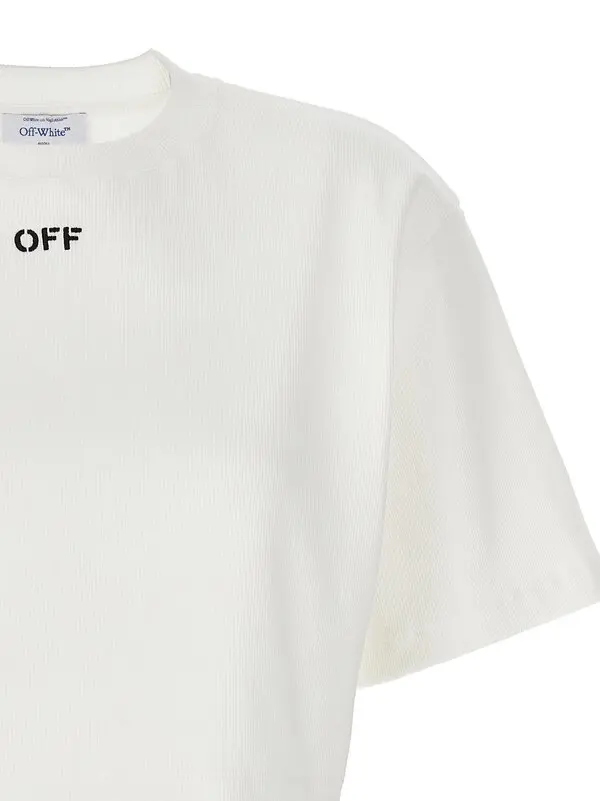 Off-White Off Stamp' T-shirt - White