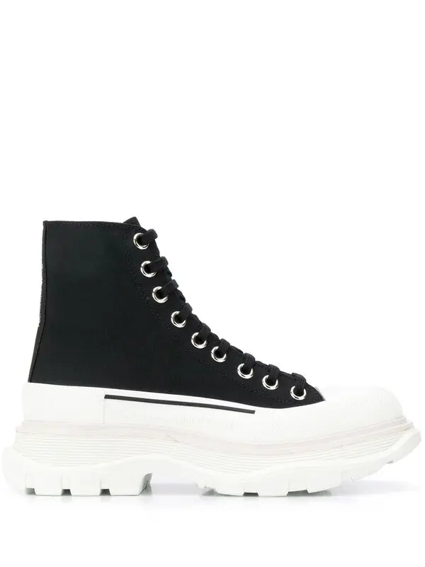 Alexander McQueen Tread Slick Ankle Boots - Black