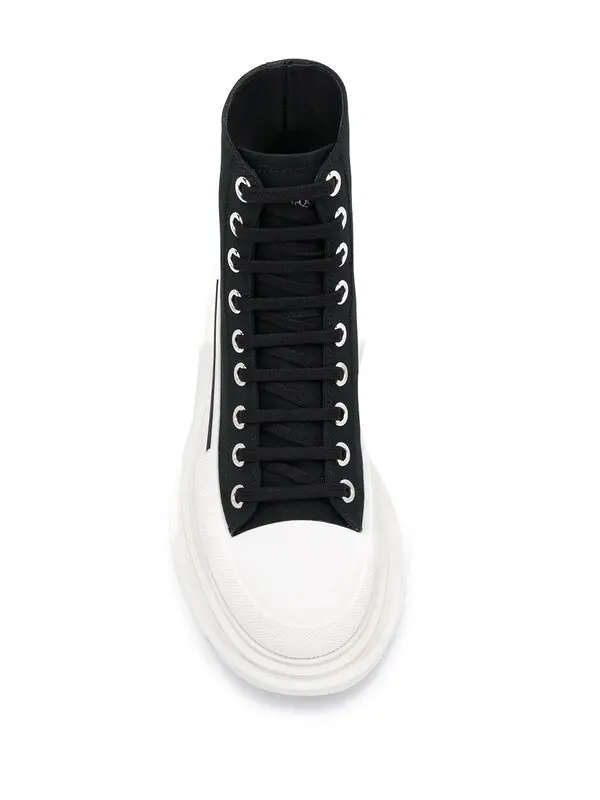 Alexander McQueen Tread Slick Ankle Boots - Black