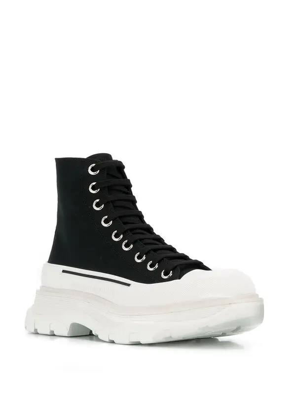 Alexander McQueen Tread Slick Ankle Boots - Black