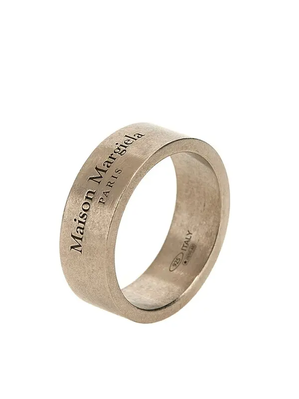 Maison Margiela Logo Ring - Silver | Editorialist