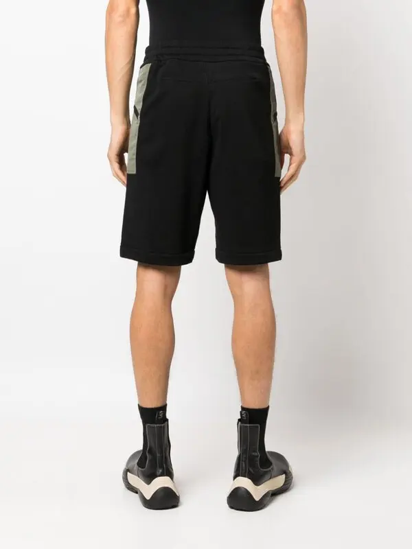 Alexander McQueen Two-tone Organic Cotton Shorts