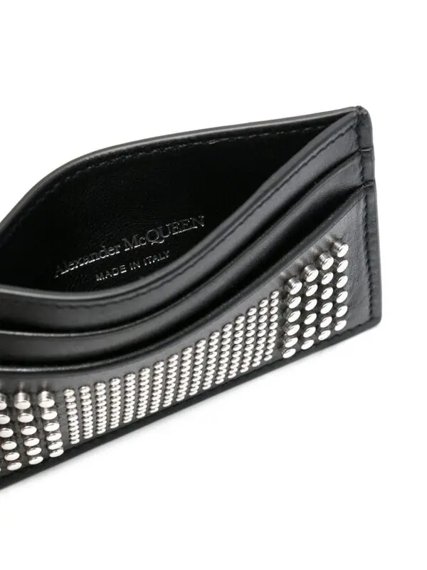 Alexander McQueen Alexander Mc Queen Studded Leather Card Case