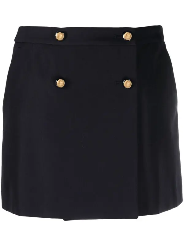 Alexander McQueen Wool-cotton Blend Mini Skirt