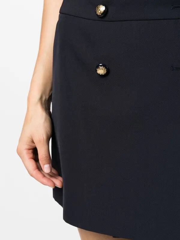Alexander McQueen Wool-cotton Blend Mini Skirt