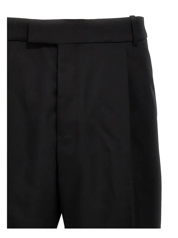 Alexander McQueen Gabardine Wool Trousers