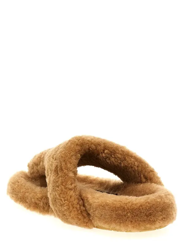 Loewe Shearling Sandals