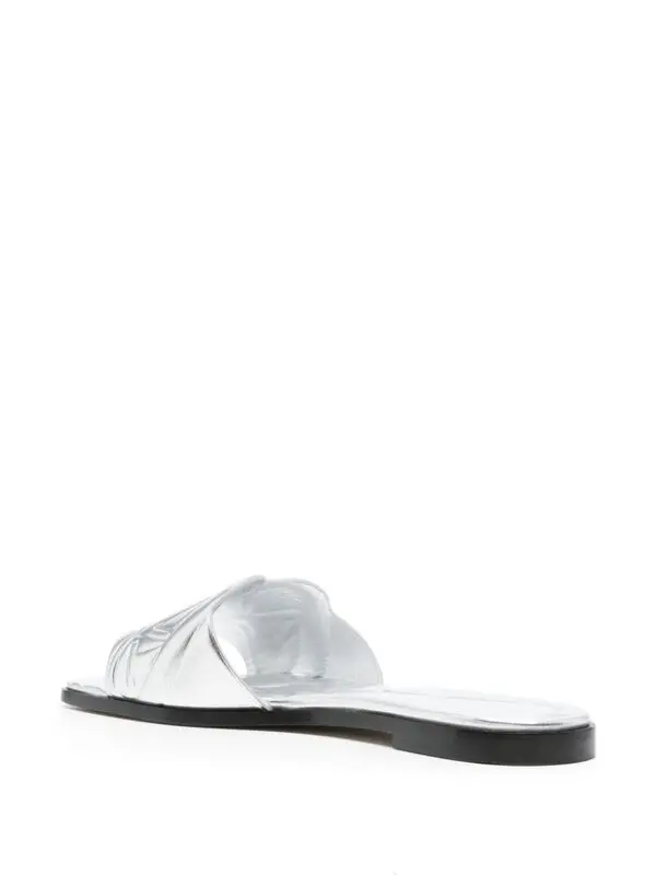 Alexander McQueen Seal Leather Sandals - Silver
