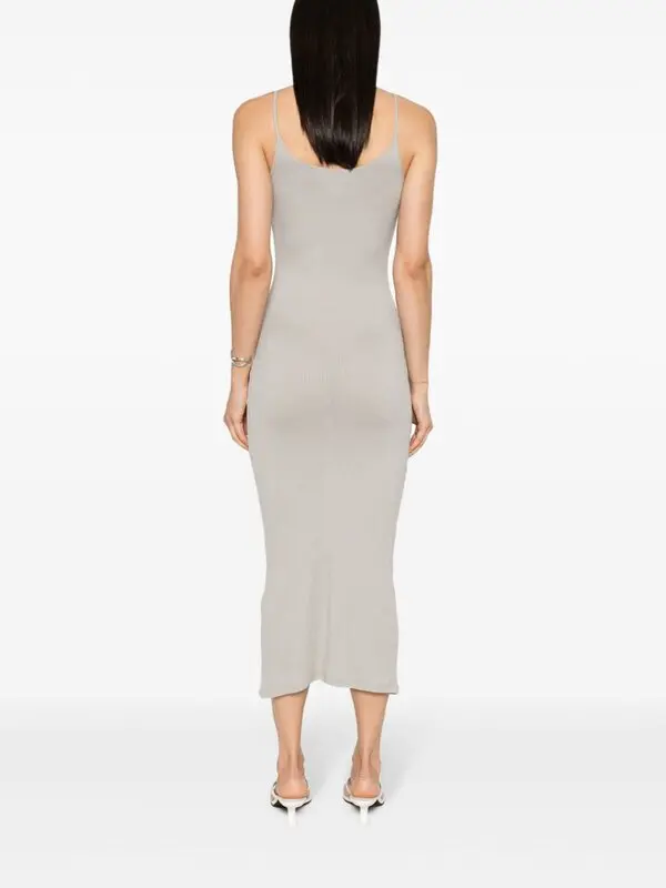 Majestic International Ribbed Viscose Long Dress
