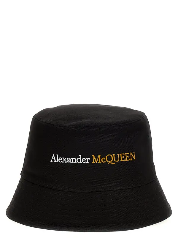 Alexander McQueen Logo Bucket Hat - Black