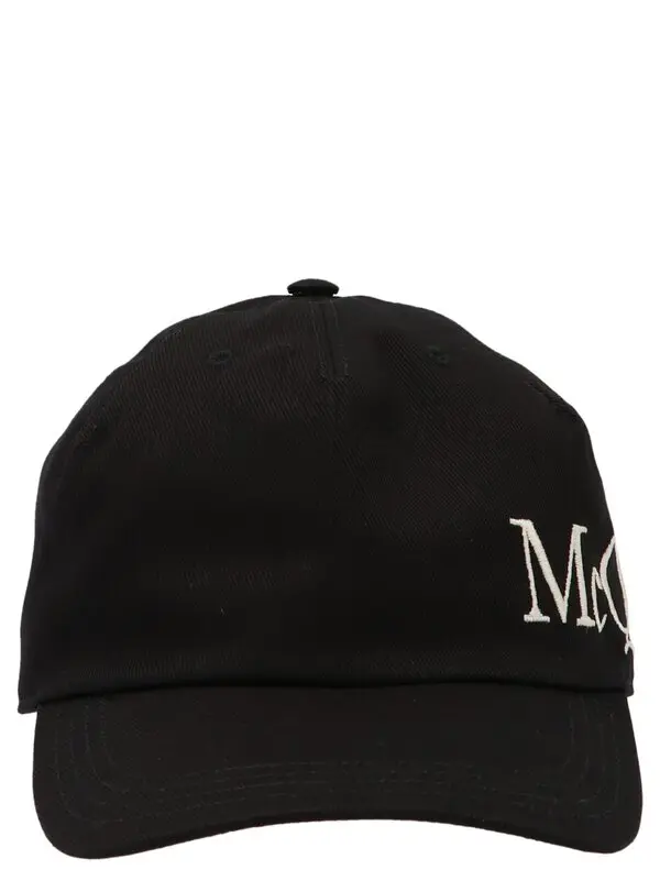Alexander McQueen Logo Embroidery Cap - Black