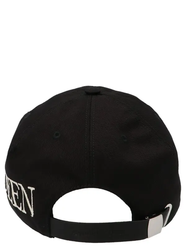 Alexander McQueen Logo Embroidery Cap - Black