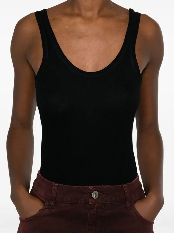 Majestic International Ribbed Viscose Tank Top