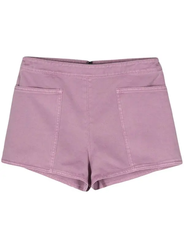 Max Mara Cotton Denim Shorts - Lilac