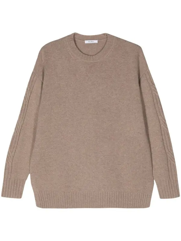 Max Mara Cashmere Crewneck Jumper - Beige