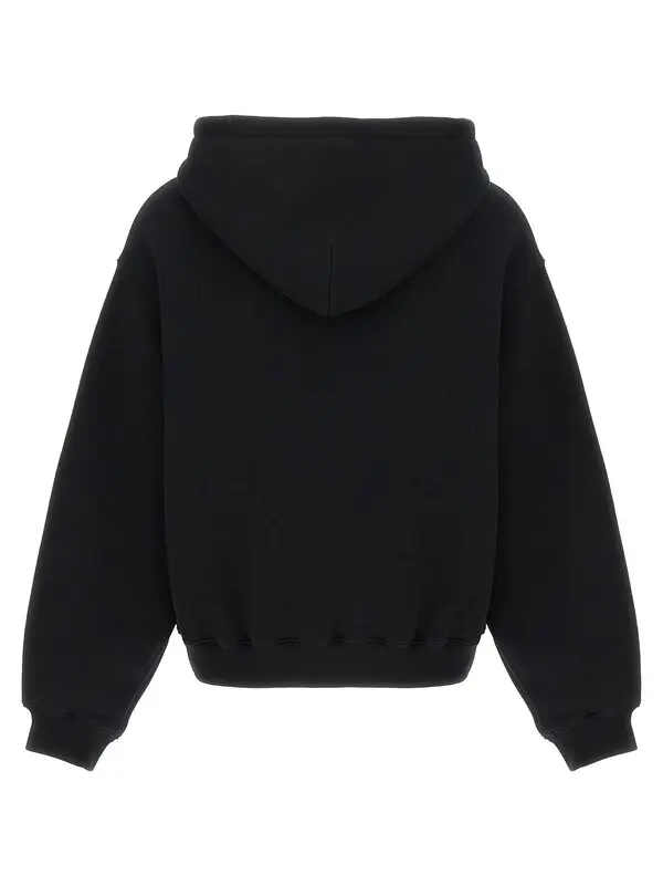 Alexander Wang Essential Terry' Hoodie In Black - 25% Off