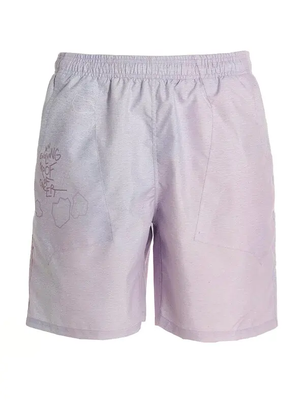 OBJECTS IV LIFE Printed Beach Shorts - Purple