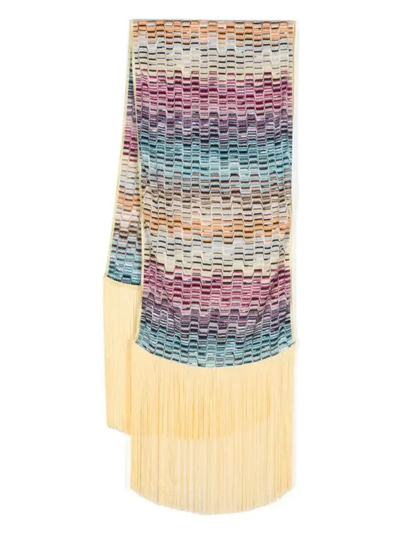 Missoni Striped Scarf - Red