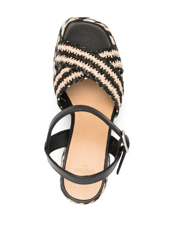 CastaÑer Vicen Raffia Heel Sandals