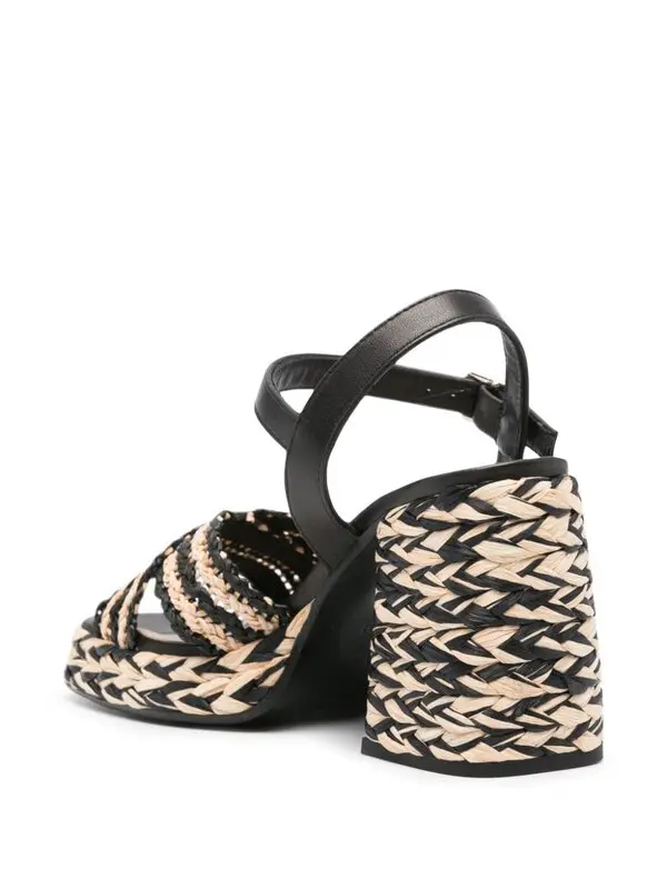 CastaÑer Vicen Raffia Heel Sandals