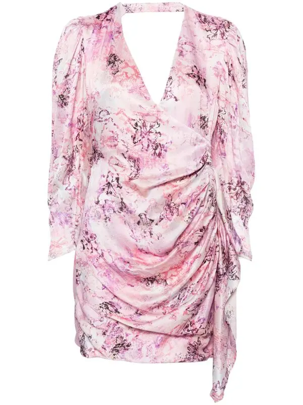 IRO PARIS Floral Print Silk Dress