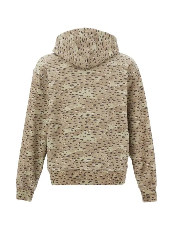 STAMPD Camo Leopard Hooded Sweatshirt - Beige