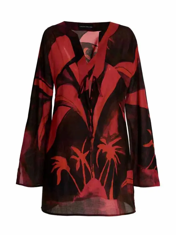 LOUISA BALLOU Printed Short Kaftan