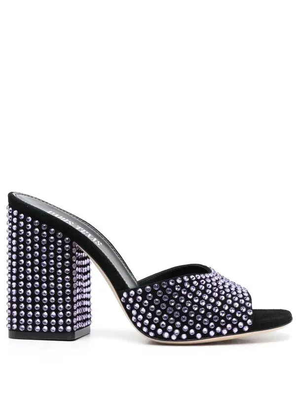 Paris Texas Anja Crystal Embellished Mules