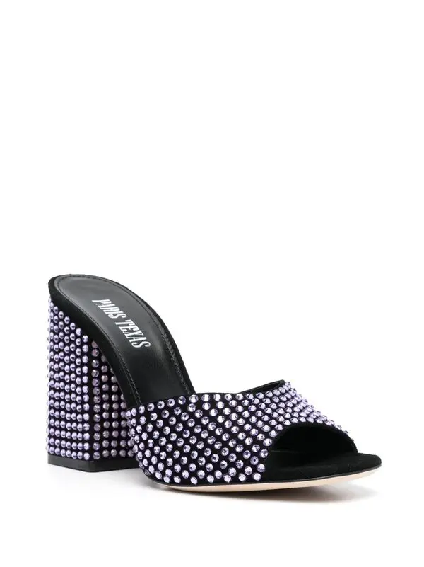 Paris Texas Anja Crystal Embellished Mules