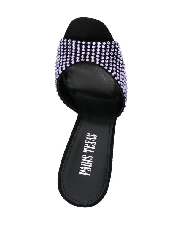Paris Texas Anja Crystal Embellished Mules