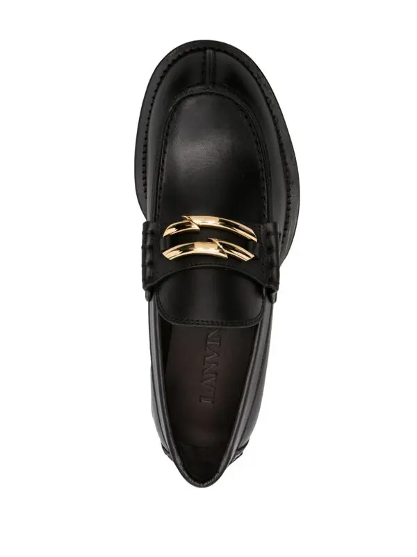 LANVIN Medley Leather Loafers