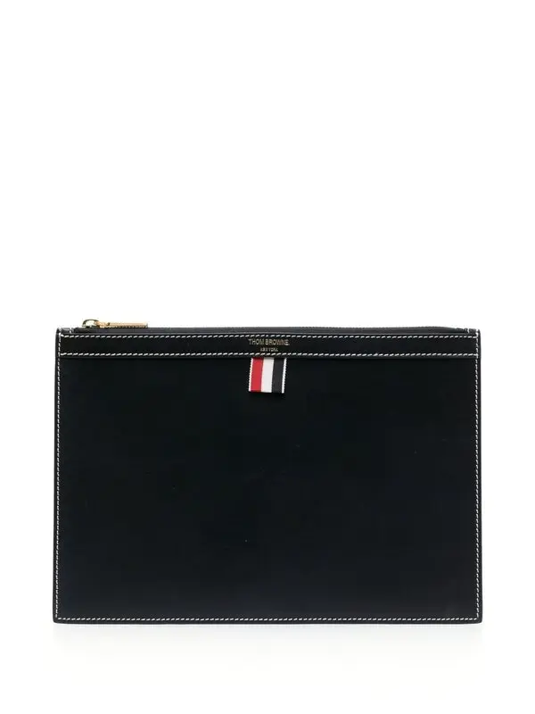 Thom Browne Leather Document Case - Blue