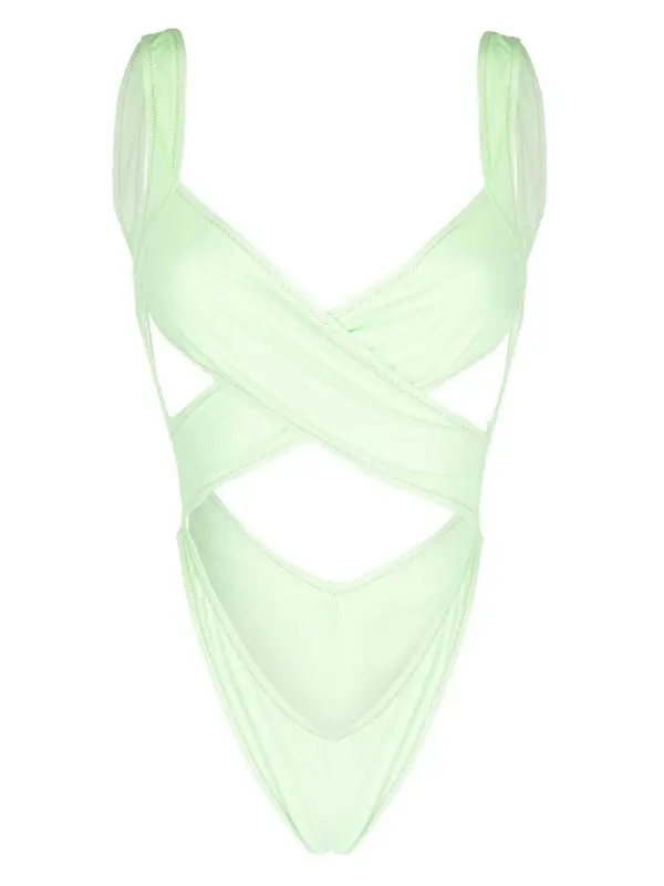 REINA OLGA Exotica Wrap Bikini - Green