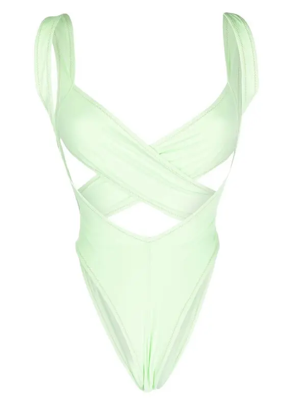 REINA OLGA Exotica Wrap Bikini - Green